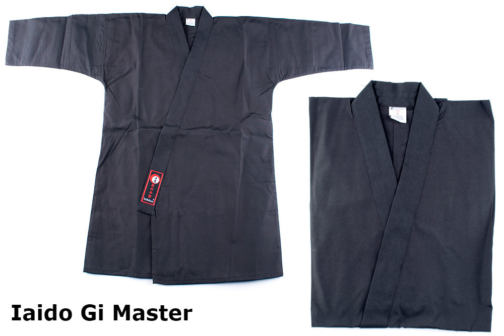 IAIDO GI MASTER GIACCA NERO KEIKOGI IAIDOGI KENJUTSU IAITO AIKIDO ...