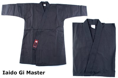 IAIDO GI MASTER GIACCA NERO KEIKOGI IAIDOGI KENJUTSU IAITO AIKIDO ...