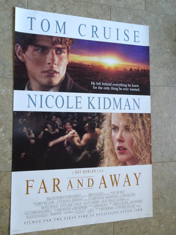 FAR AND AWAY - MOVIE POSTER WITH TOM CRUISE AND NICOLE KIDMAN | eBay UK