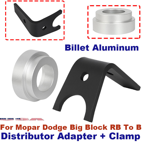 Distributor Hold Down Clamp & Adapter For Dodge Big Block 383 440 RB to ...