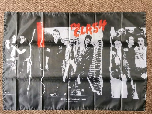The Clash Flag Banner Poster Man Cave Studio 90 x 60 cm Wall Art | eBay