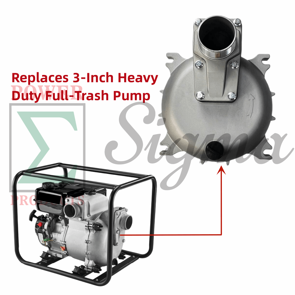 Heavy Duty Full-Trash Pump For Predator 3" in. 301cc Water Pump 23000 ...