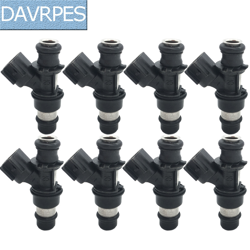 12580681 8Pcs Fuel Injector For GMC Envoy Sierra Yukon Chevy Silverado ...