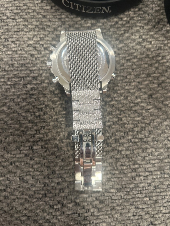 Citizen Eco-Drive Navihawk UTC Men's Black Dial Analog Digital Watch ...