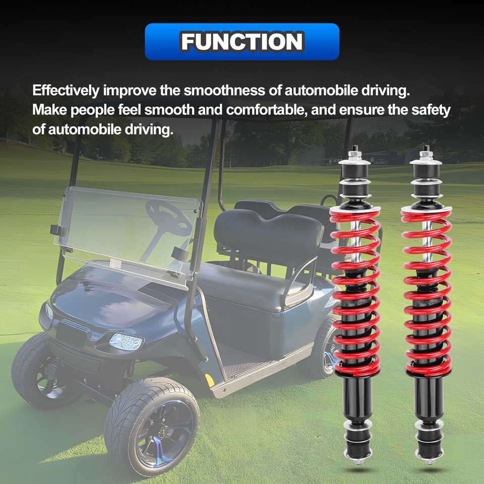 Heavy Duty Golf Cart Front/Rear Shock Absorber Kit for EZGO TXT 94-up ...