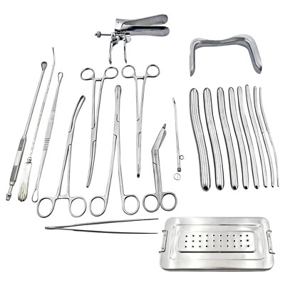 Dilation and curettage Instruments Set of 21 Pieces Gynecology ...