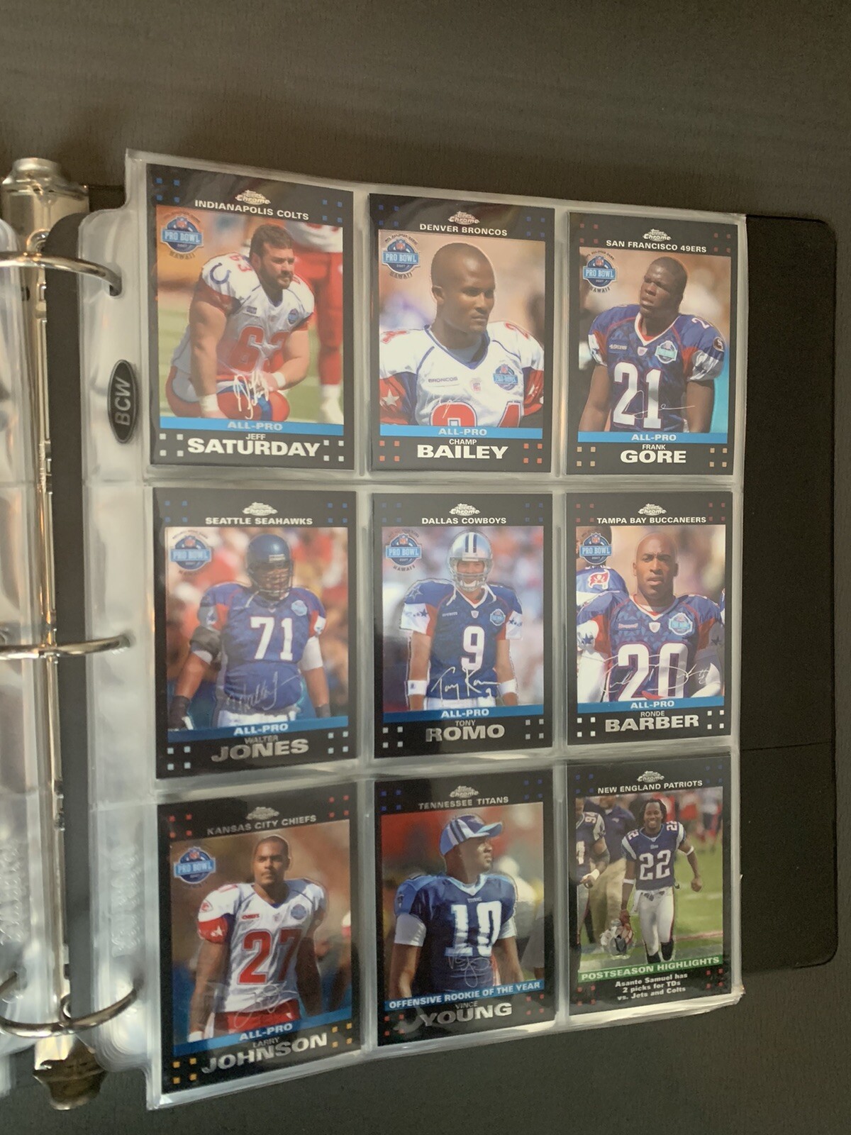 2007 Topps Chrome FOOTBALL SET 1-165 With Michael Vick #TC111 W/ Peyton ...