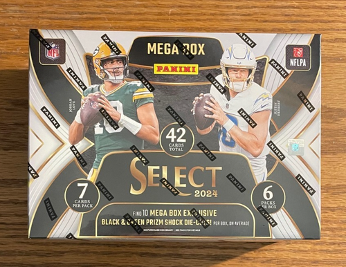 New 2024 Panini Select NFL Mega Boxes-Black/Green Shock Exclusives - In ...