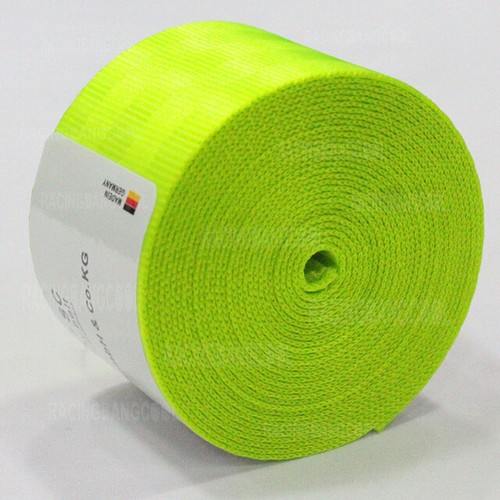 3.8M Green Nylon Car Seat Belt Webbing Car Modified Safety Belt Car ...