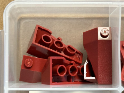 LEGO Parts - Dark Red Wedge 4 x 2 Triple Right - No 43711 - QTY 5 | eBay