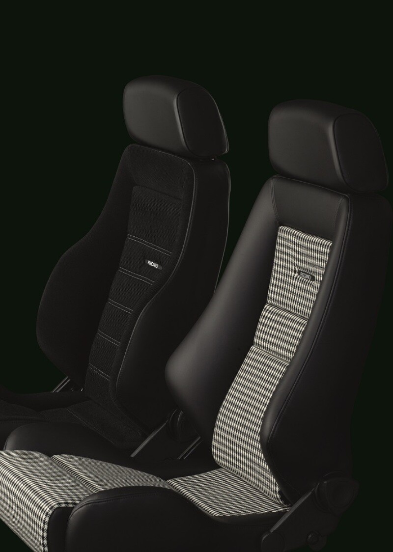 Recaro Classic Fits LS Seat - Black Leather/Pepita Fabric | eBay