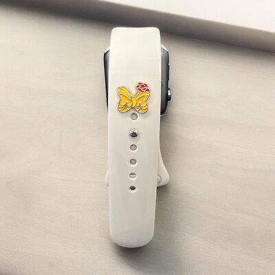 Smart Watch Band Decorative Charms Princess Yellow Bow | eBay
