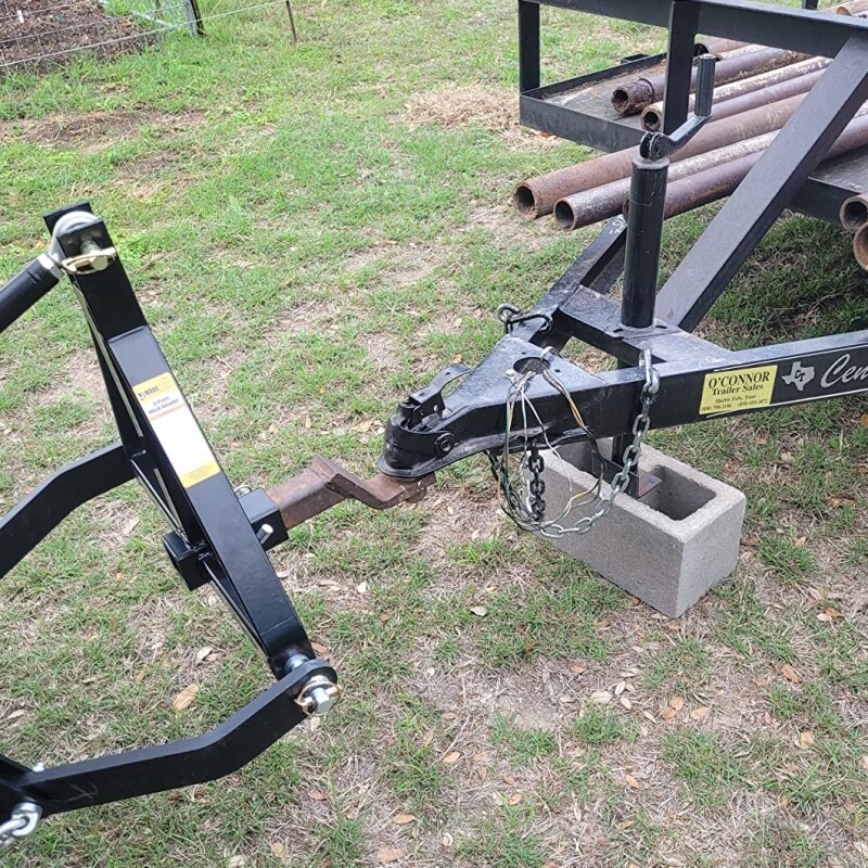 3 Point Linkage Tow Hitch Compact Tractor Mounted Towing Triangle Frame ...