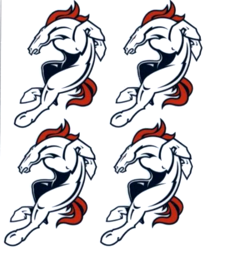 (4) Denver Broncos NFL Decals / Stickers *Free Shipping | eBay