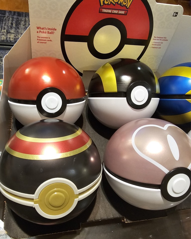 Pokemon Empty Poke Ball Tin Set of 6 With Display - LOVE ULTRA GREAT ...