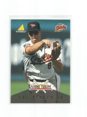 CAL RIPKEN JR (Orioles) 1995 PINNACLE NATIONAL PACKTIME PROMO CARD #10 ...