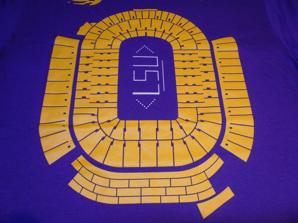 Nike LSU Tigers Football Stadium Seating BRAND NEW shirt Death Valley ...