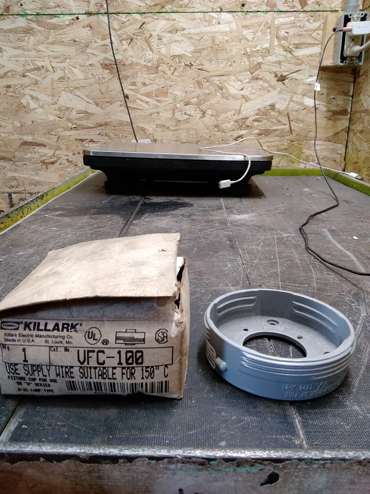 Killark VFC-100 Vaportight Gasketed Threaded Light Fixture Cap Base | eBay