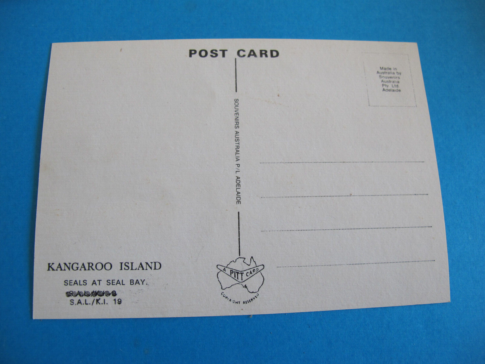 Kangaroo Island South Australia Pitt Postcard Seals | eBay
