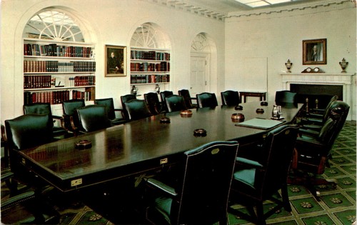 Vintage Postcard: Cabinet Room in the White House | eBay
