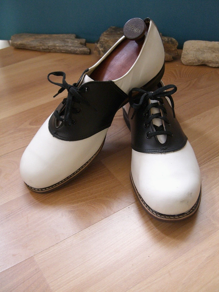 40/50s vintage Pencor Black and White Saddle Shoes US wms 9 1/2 wide | eBay