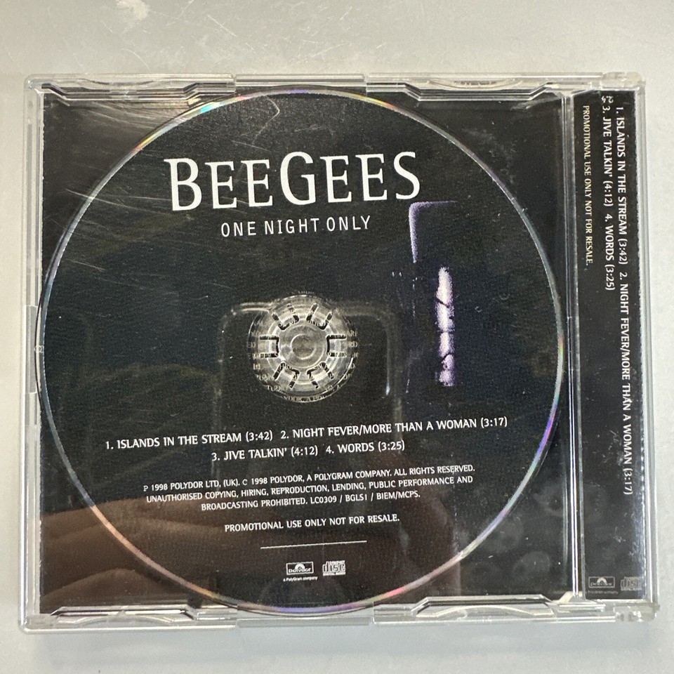 Bee Gees One Night Only CD Promo Single | eBay