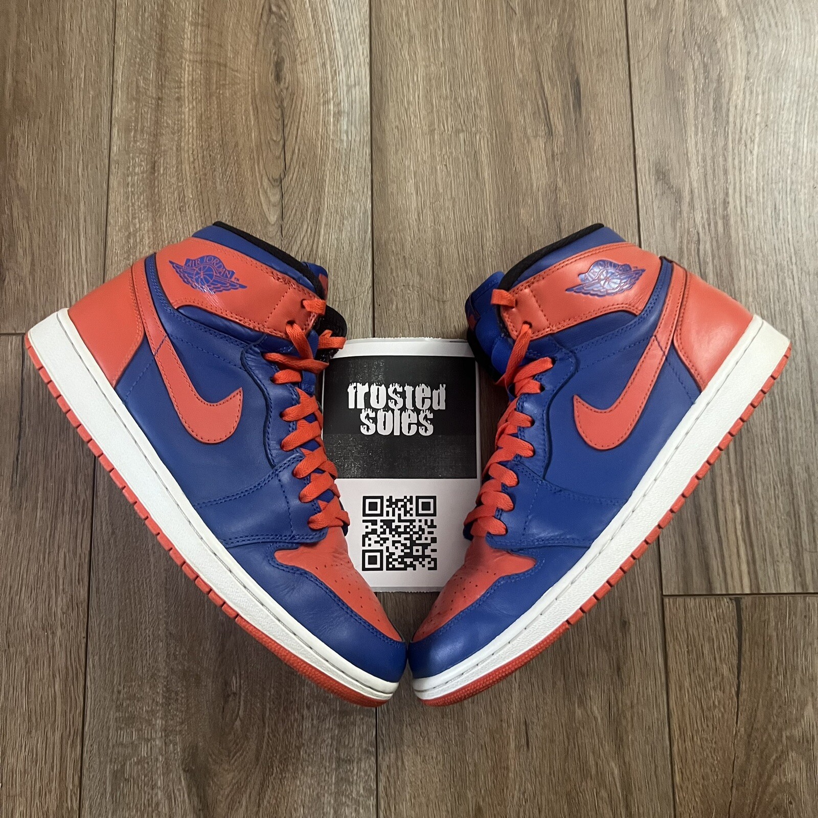 AIR JORDAN 1 RETRO HIGH OG USED SZ 10.5 KNICKS GAME R… - Gem
