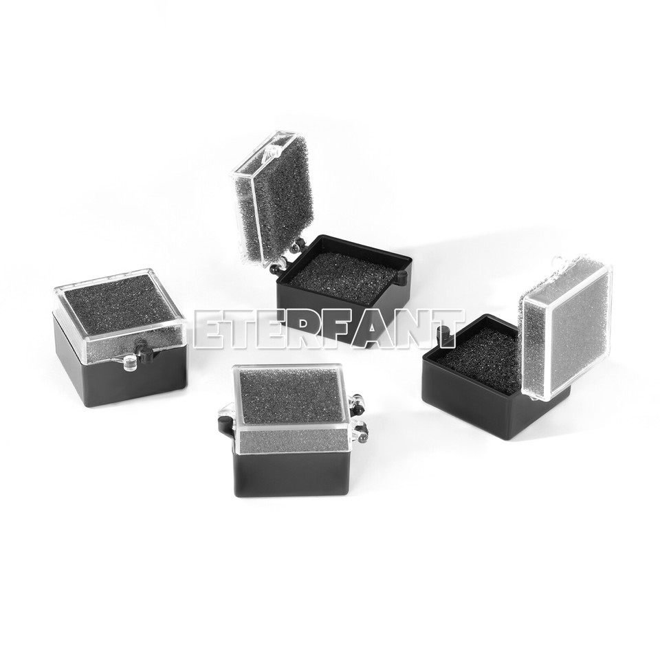 Dental Lab Crown/Veneer/Bridge Boxes - 1" - Clear Top with Sponge ...