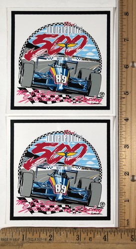 Vintage Lot of 2 1989 Indy 500 Event Racing Sticker Decal 73rd ...