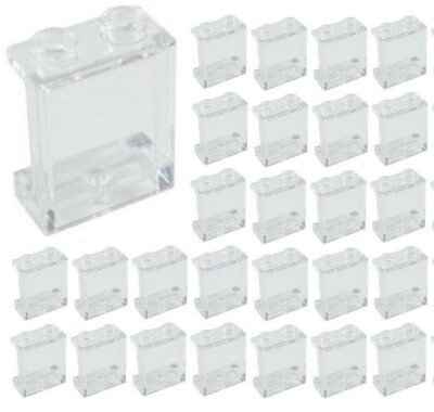 ☀LEGO New 25x Trans-Clear Transparent Wall Elements 1x2x2 Clear White ...