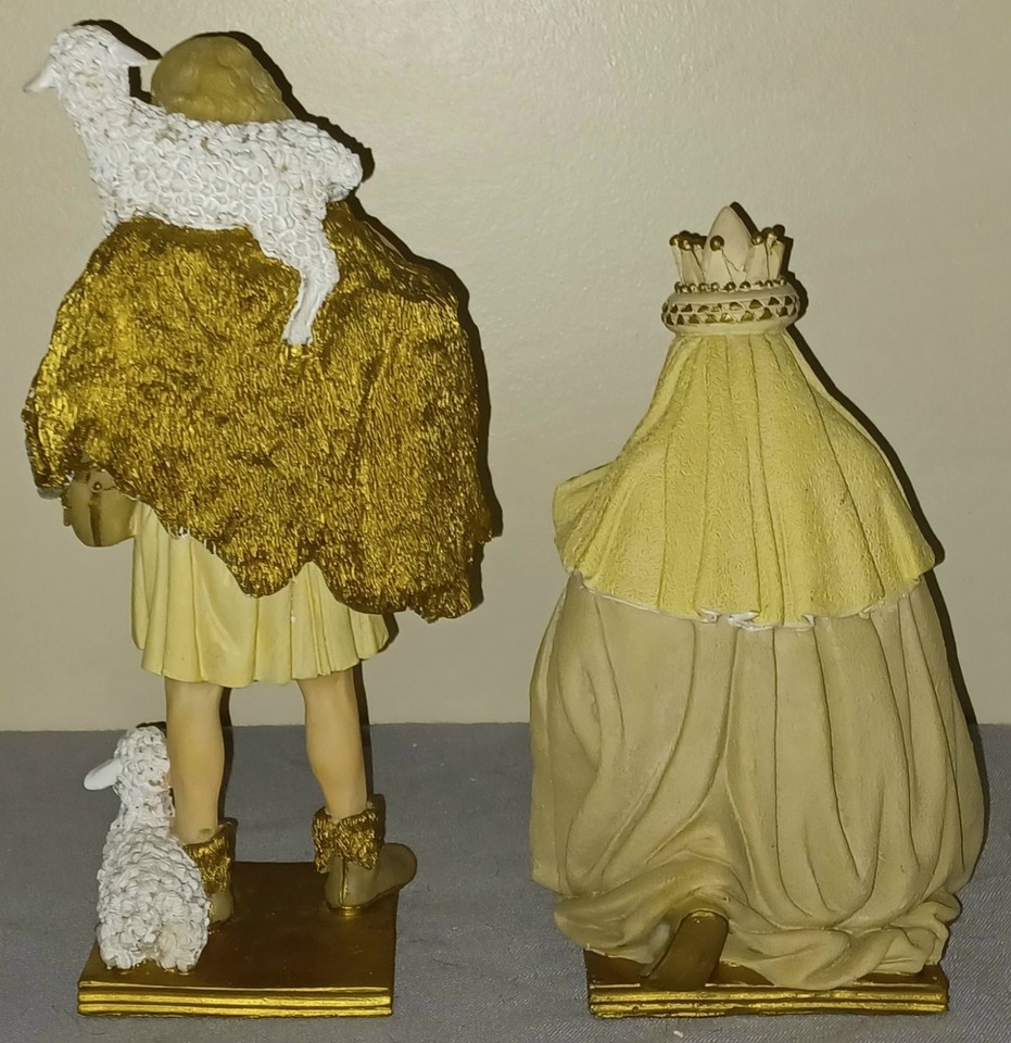 LARGE 11" Ivory & Gold 9pc Holy Family Creche Nativity Set - LENOX ? | eBay