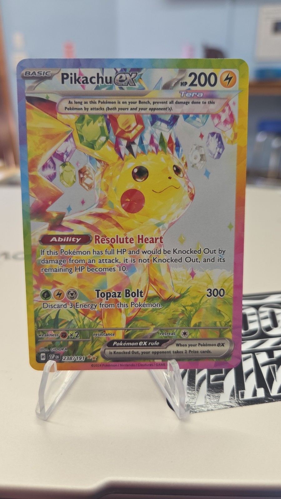 Pikachu ex - 238/191 - SV08: Surging Sparks | eBay