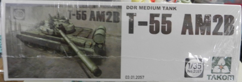 Takom 2057 1/35 T-55 AM2B DDR Medium Tank Model Kit | eBay