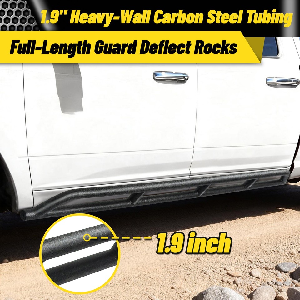 Rock Slider Guard Nerf Bar Running Board For 09-26 Ram 1500 2500 3500 ...