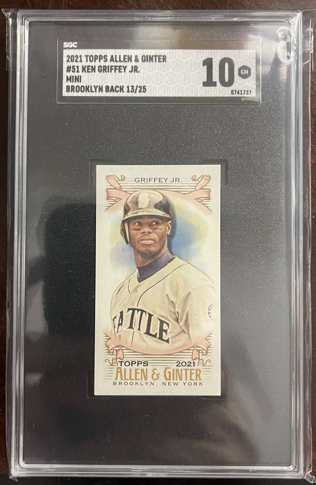 2021 Topps Allen & Ginter's - Mini Brooklyn Back #51 Ken Griffey Jr /25 ...