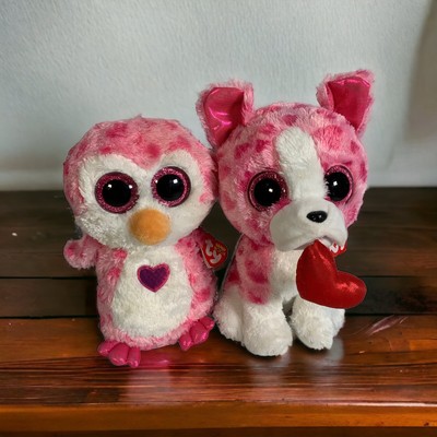 TY Beanie Boo Set Romeo Juilet Dog Penguin 9 inch Valentines Gift w Tag ...