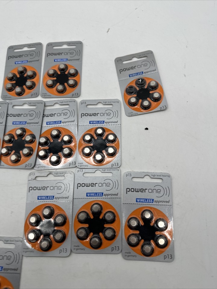 PowerOne Hearing Aid Batteries Size P13 Fresh Expire 2024 - 70 ...
