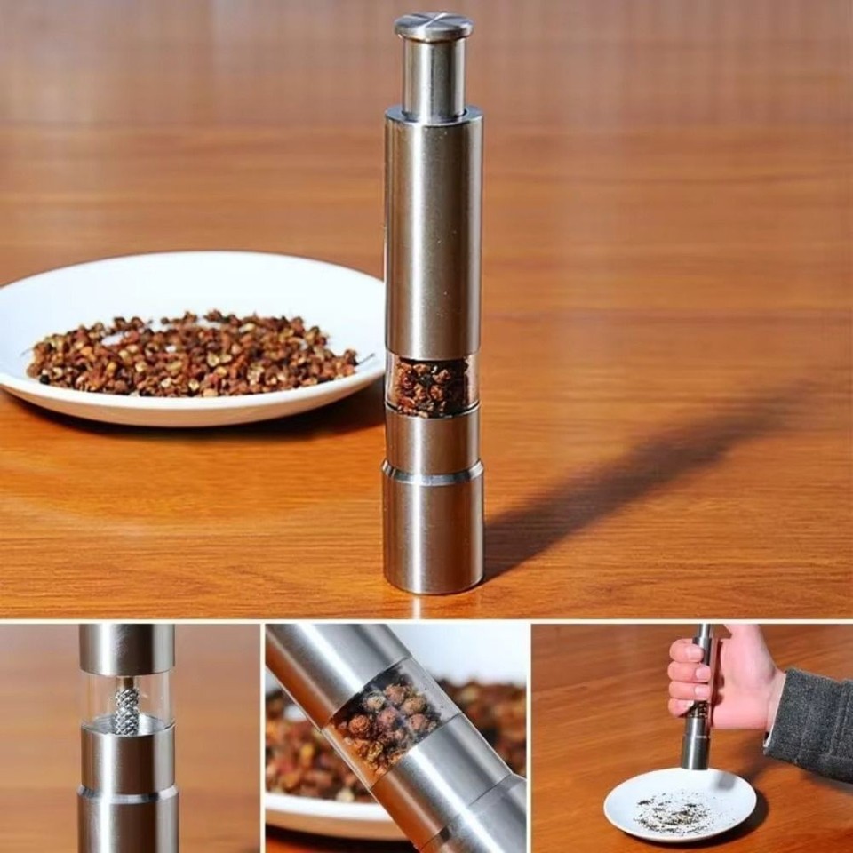 Thumb Push Button Pepper Grinder Thumb Push Grinder Household Use ...