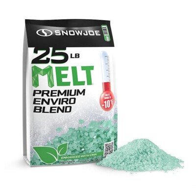 MELT 25 lb. Resealable Bag Premium Enviro-Blend Ice Melter w/ CMA ...