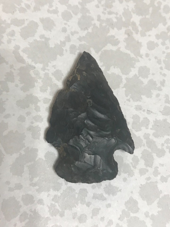 Authentic NICE OHIO PALEO DARK FLINT/CHERT NATIVE ARROWHEAD, BEAUTIFUL ...