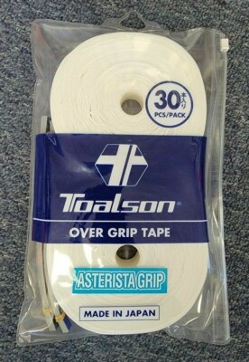 Toalson Asterista Grip Overgrip 30 Pack WHITE Tennis Tacky Made In ...