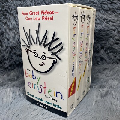 Baby Einstein 4-Pack - Volume 1 VHS Tape 2003 Kids Babies Education Set ...