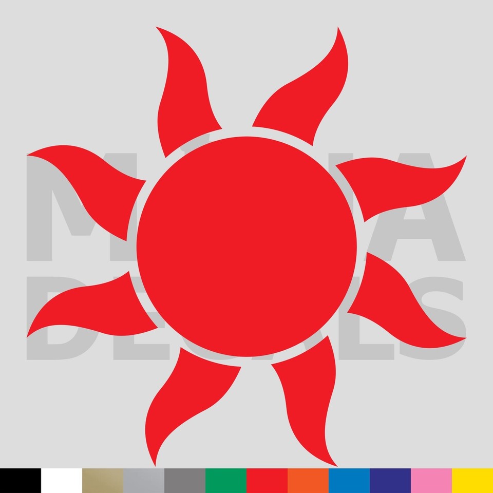 Sun Vinyl Die Cut Decal Sticker - Hot Summer Beach Star Solar | eBay