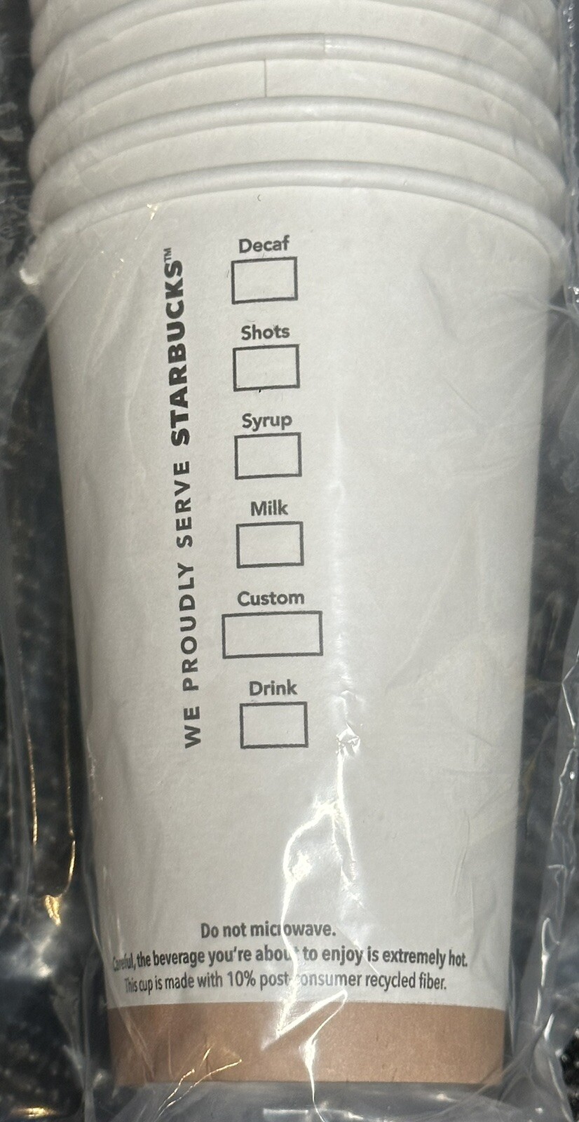 (100) STARBUCKS Paper Cups & 85 Lids Grande (16 oz) (100) Cup Sleeves ...