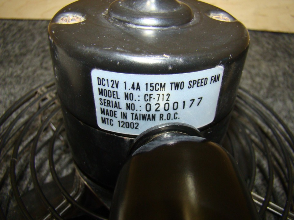 USED RV DASH FAN DC12V 1.4A 15cm TWO SPEED FAN M: CF-712 TESTED GOOD | eBay