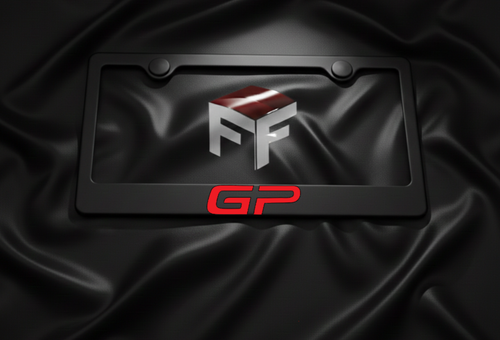 GP License Plate Frame Black Metal Cooper Mini UK JCW Speed Racing ...