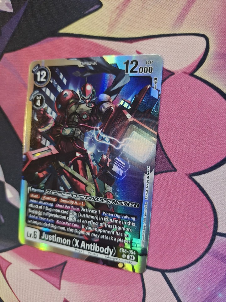 Justimon (X Antibody) EX8-054 SR Digimon CCG | Chain of Liberation NM ...