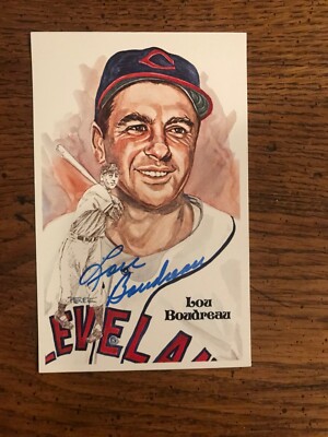 Lou Boudreau Autograph Perez Steele Baseball Card (B1) | eBay
