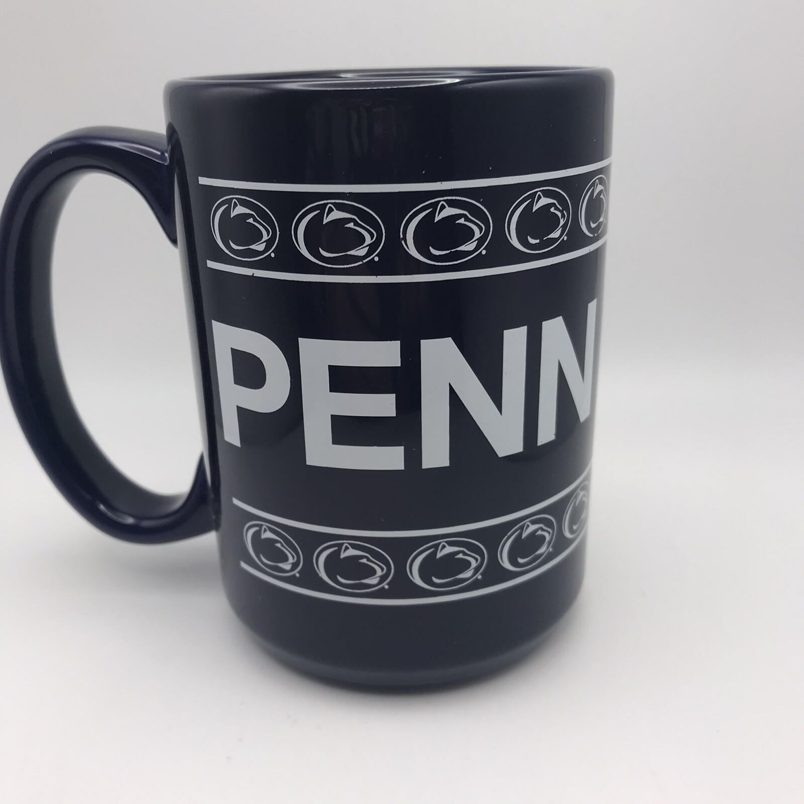 Penn State Nittany Lions PSU Blue and White Coffee Mug 4.5" tall | eBay