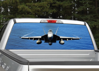 Fighter Jet Air Force Military Rear Window Decal Graphic for Truck SUV ...